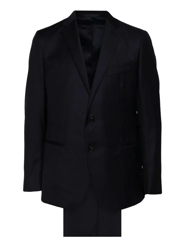 Caruso Single-breasted Suit - Blue