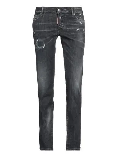 Dsquared2 Skinny Jeans With Logo - Black