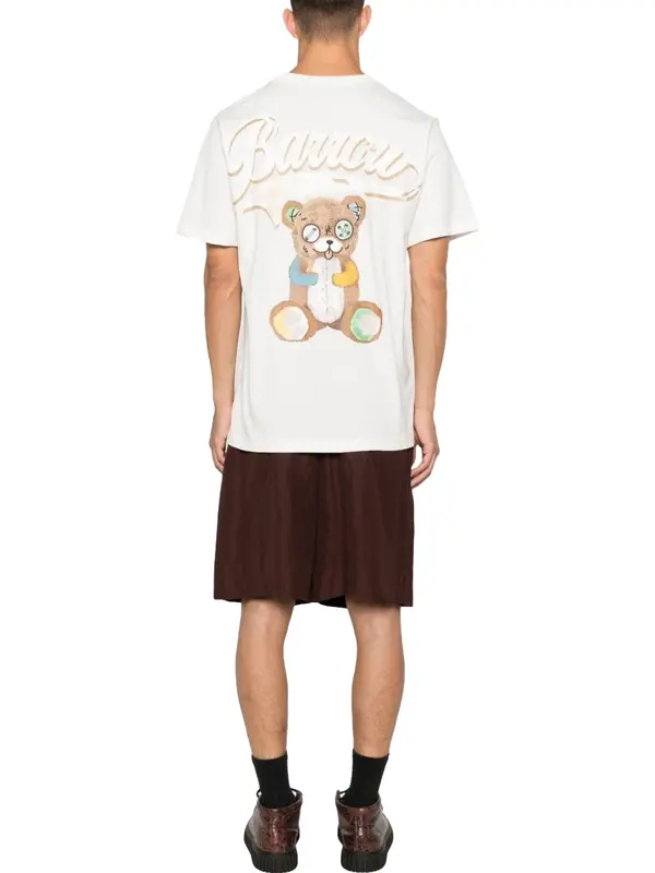 BARROW Logo-print T-shirt - White