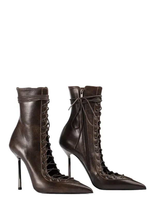 LE SILLA 120mm Colette Ankle Boots - Brown