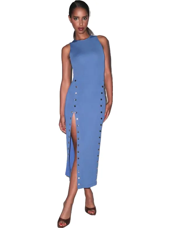 Fleur Du Mal Undo Me Racer Dress - Denim