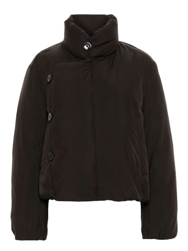 LEMAIRE Stand-up Collar Puffer Jacket - Brown