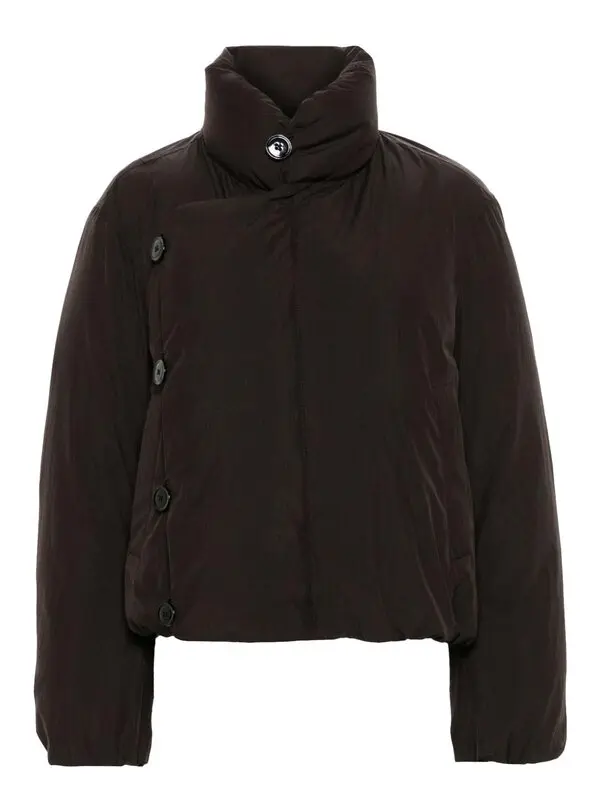 LEMAIRE Stand-up Collar Puffer Jacket - Brown