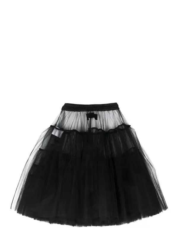 RUNDHOLZ Tulle Midi Skirt - Black