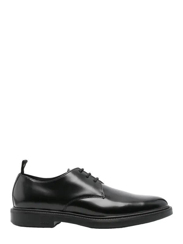 BOSS Leather Derby Shoes - Black