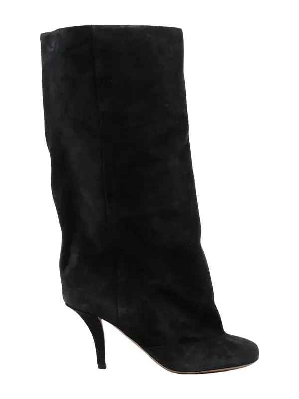Paris Texas 85mm Suede Boots - Black