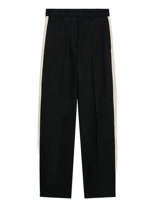 Palm Angels Cotton Trousers - Black