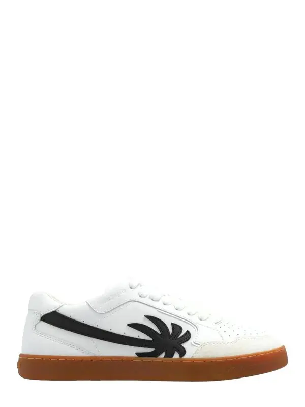 Palm Angels Palm One Leather Sneakers - White