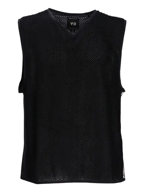Y3 Waffle Knit Top - Black