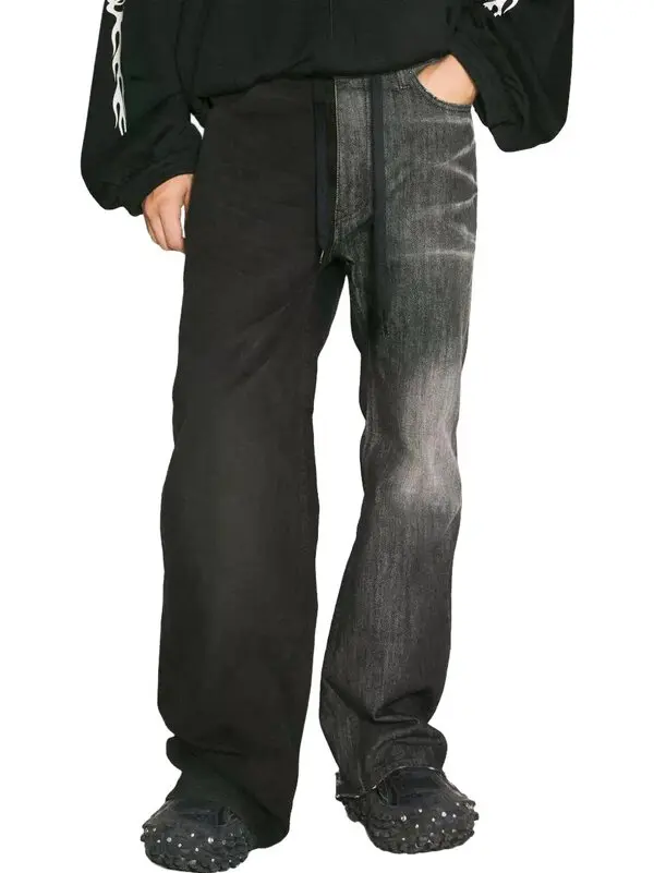 Balenciaga Paneled Jeans - Black