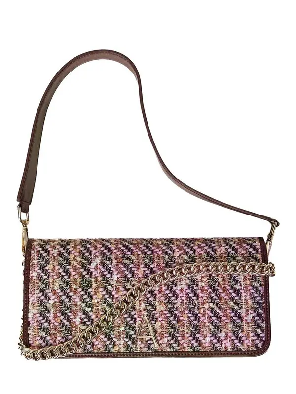 TWINSET Bouclé Shoulder Bag - Pink
