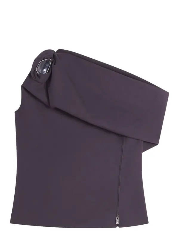 LANVIN Asymmetric Blouse - Purple