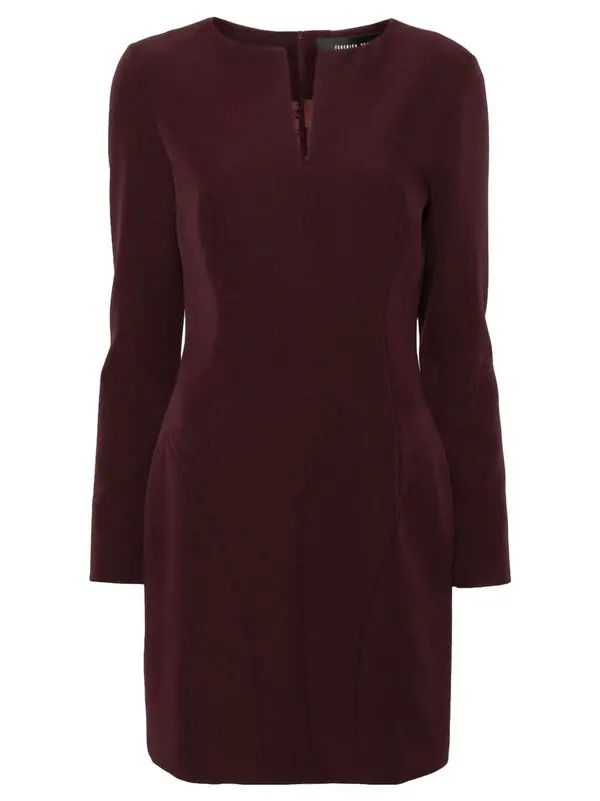 Federica Tosi V-neck Mini Dress - Purple