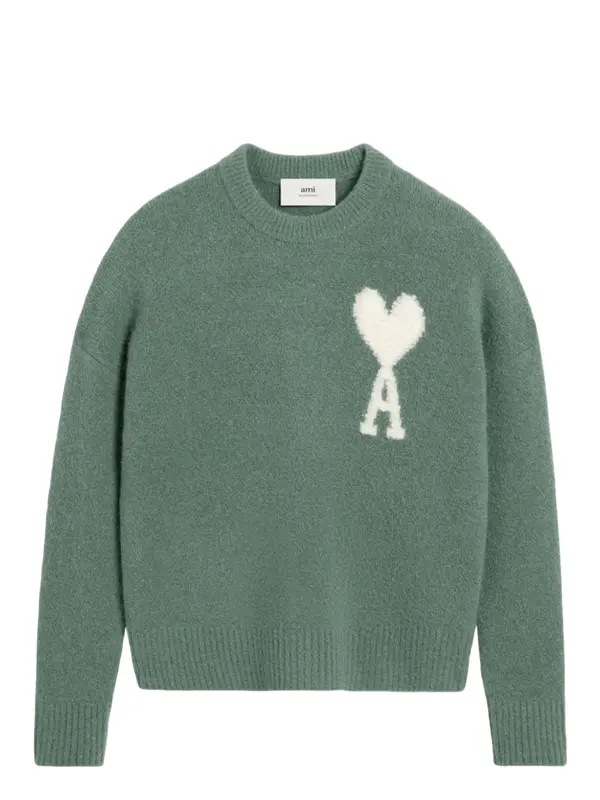 Ami De Coeur Wool Sweater - Grey