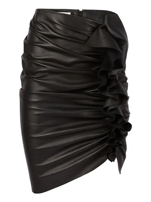 Nina Ricci Draped Midi-skirt - Black
