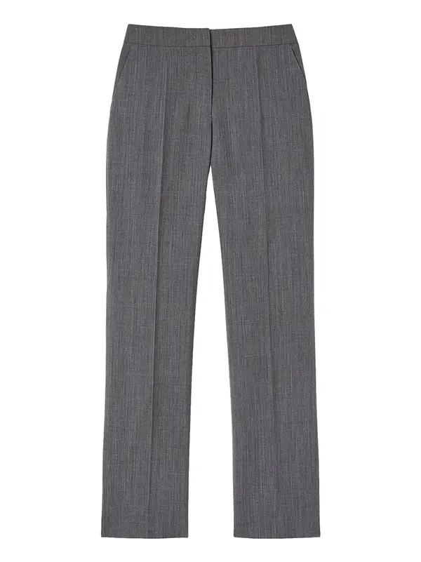 JIL SANDER Wool Tailored Trousers - Grey
