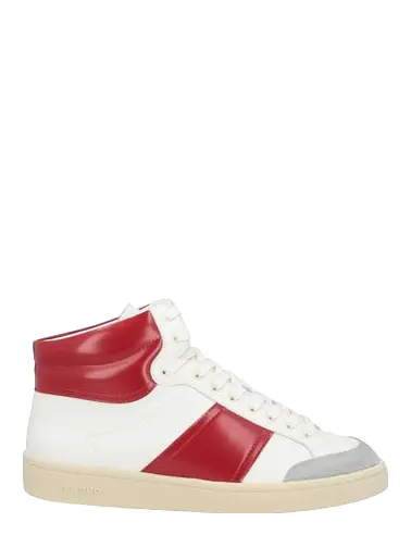 Sandro Leather High-top Sneakers - White