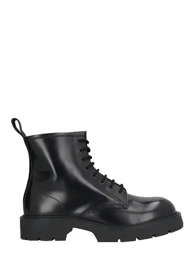 Sandro Leather Combat Boots - Black