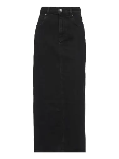 Maje Denim Flared Skirt - Black
