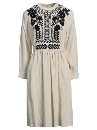 Antik Batik Midi Flared Dress - Off White