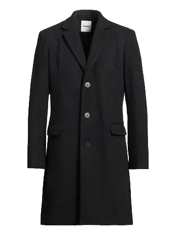 Sandro Single-breasted Coat - Grey