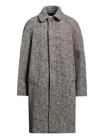 Sandro Coat In Virgin Wool - Brown