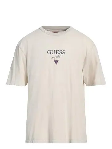 Guess T-shirt Dark Size Cotton - Beige