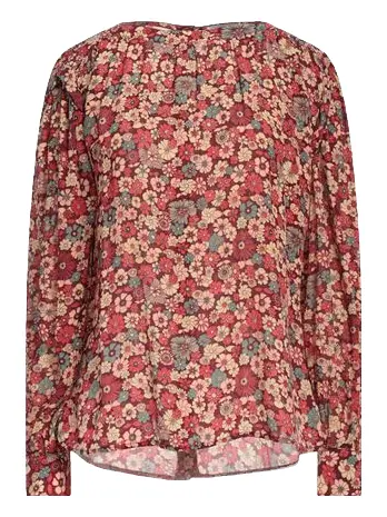 Antik Batik Floral-print Viscose Blouse - Red
