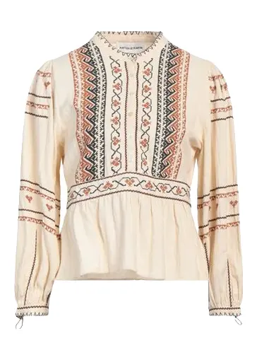 Antik Batik Embroidered Blouse - Beige