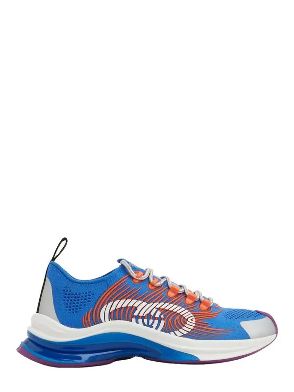 Gucci Run Monogram Sneakers - Blue/orange