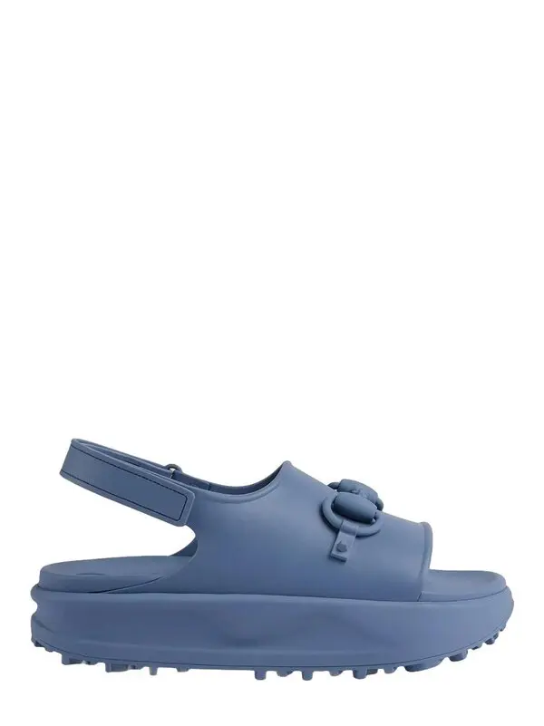 Gucci Interlocking G Platform Sandal - Blue