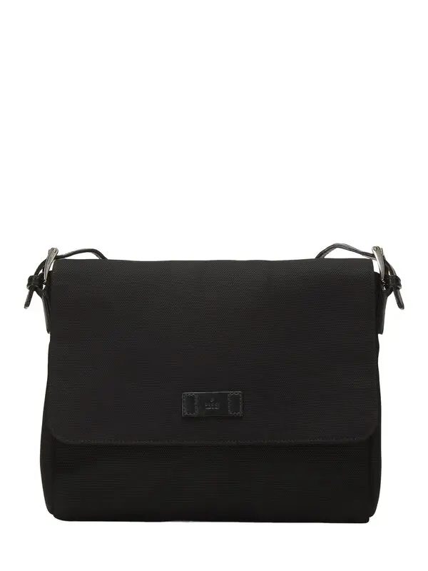 Gucci Techno Canvas Web Flap Messenger - Black