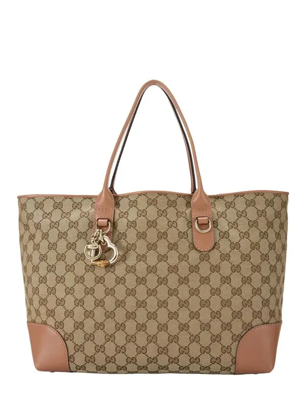 Gucci Original Gg Heart Bit Tote - Beige