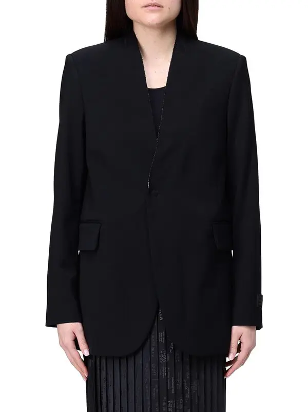 MAISON MARGIELA Wool Blend Blazer - Black
