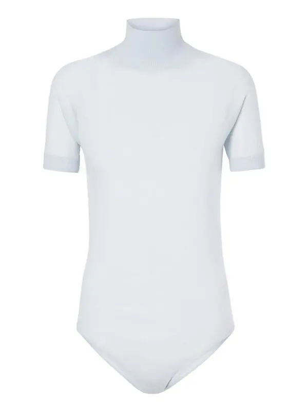 Alaïa Wool Bodysuit - Blue