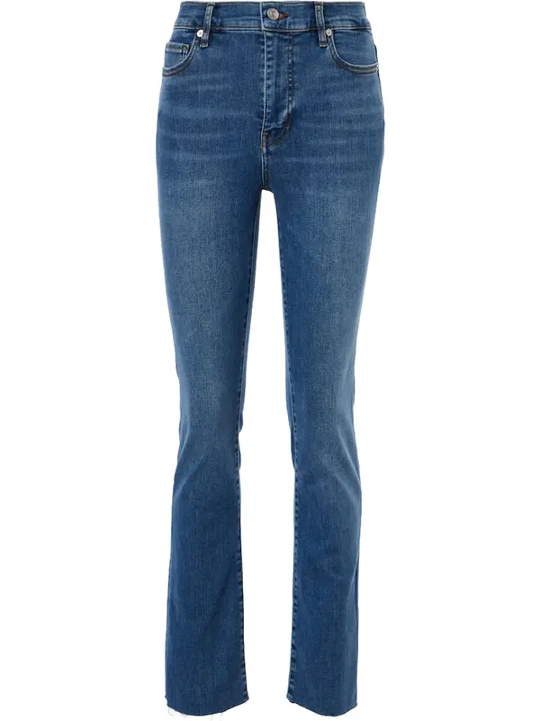 FRAME Le High Straight Slim Jeans - Blue