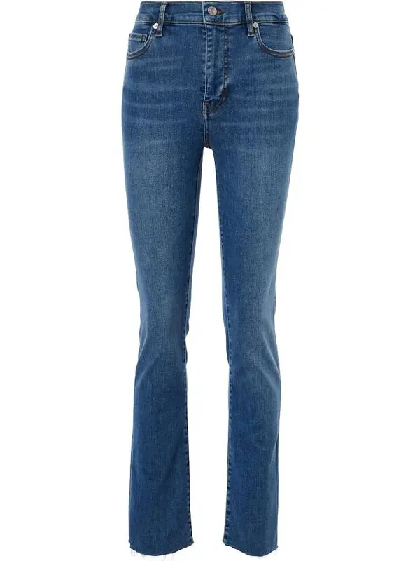 FRAME Le High Straight Slim Jeans - Blue