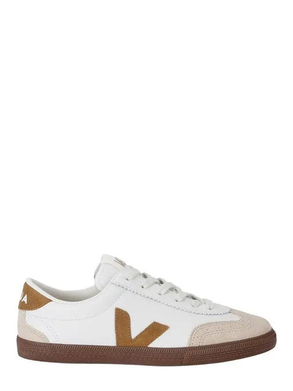 VEJA Leather Volley Sneakers - Beige