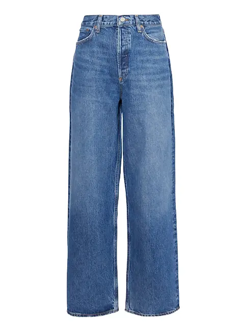 AGOLDE Slung Baggy Wide-leg Denim Jeans - Essence (dk Ind)