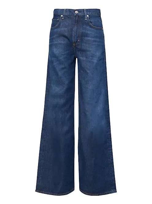 Citizens Of Humanity Paloma Baggy Wide-leg High-rise Jeans - Gamut (dk Indigo)