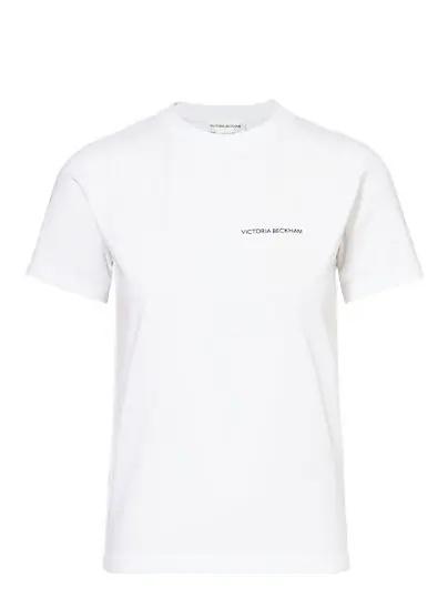 Victoria Beckham Logo-print Cotton T-shirt - White