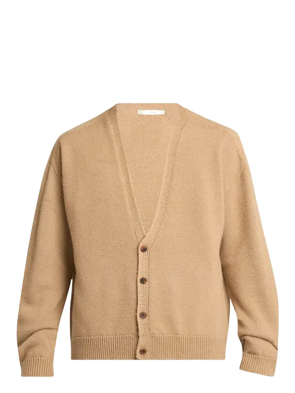THE ROW Sheldon Wool-silk Cardigan - Camel