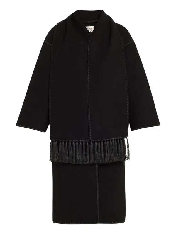 TOTÊME - Toteme Fringe Embroidered Wool Coat