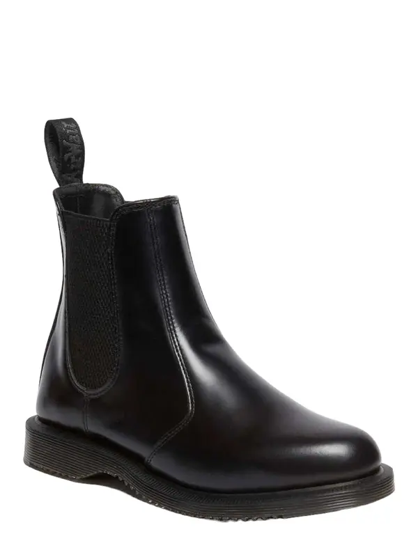 Dr. Martens Flora Smooth Chelsea Boots - Black