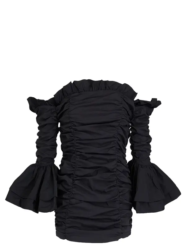 Remain Birger Christensen Off-the-shoulder Mini Dress - Black