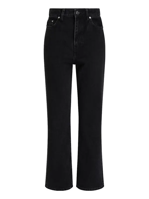 GANNI High-rise Bootcut Jeans - Black