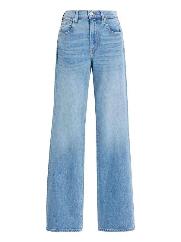 SLVRLAKE Reese Mid-rise Flared Jeans - Mid Denim