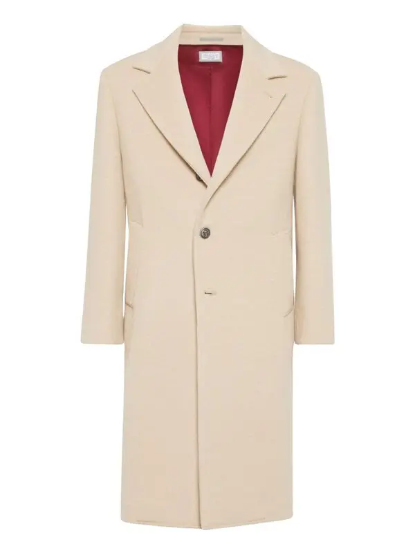 Brunello Cucinelli Single-breasted Coat - Neutrals