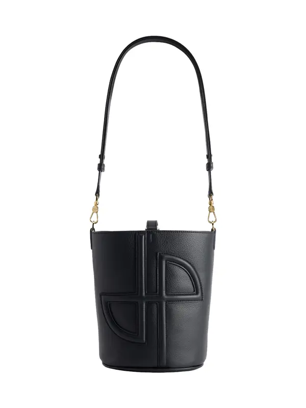 Patou Small Jp Bucket Bag - Black