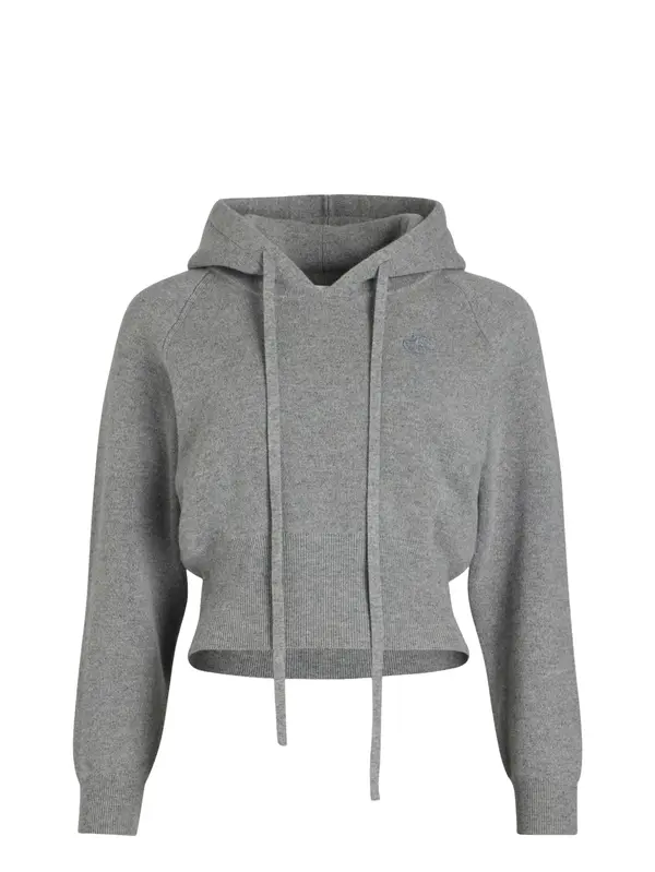 Patou Knitted Hoodie - Grey